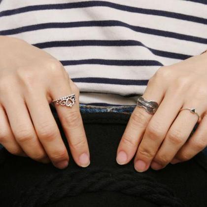 925 Sterling Silver Sideways Violin Ring on Luulla